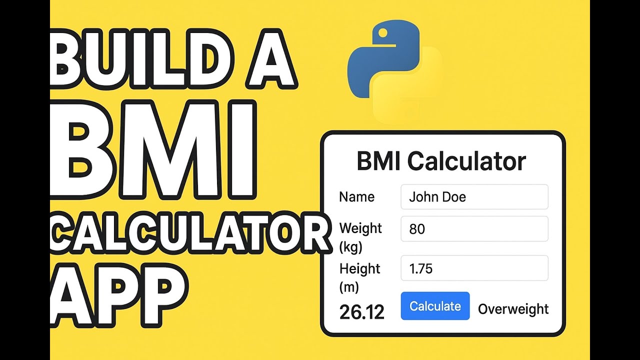 Python Project You MUST Try : BMI App Tutorial