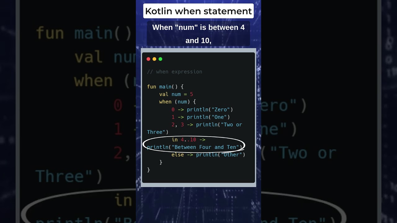 5. Kotlin Control Flow Quickie: When Statement | BackToCoding Bitesize
