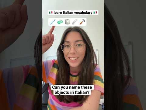 Can you name these in Italian?