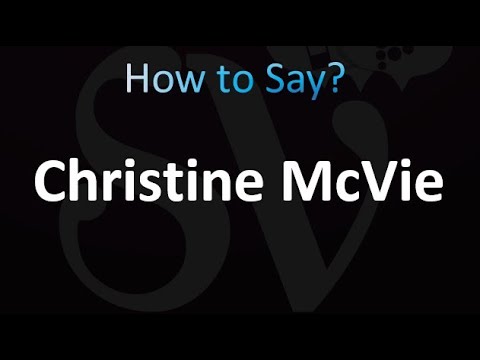How to Pronounce Christine McVie (correctly!)