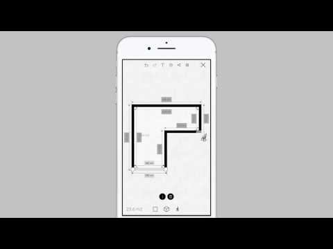 Draw exact wall measurements with Roomle on iPhone