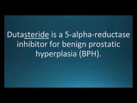 How to pronounce dutasteride (Avodart) (Memorizing Pharmacology Flashcard)