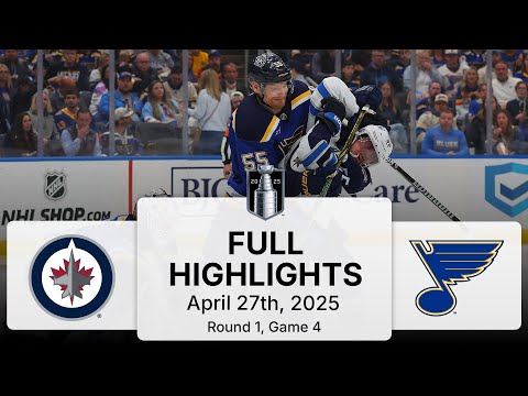 NHL Playoff Highlights | Jets vs. Blues | Gm 4 | April 27, 2025