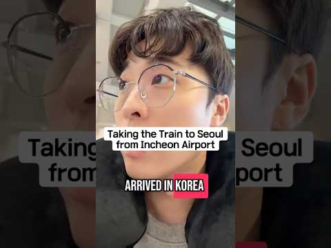 How to take the train to Seoul from Incheon Airport #korea #incheonairport #seoul #korean