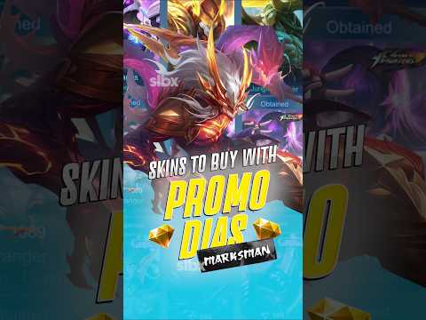 Marksman skins to buy with Promo diamonds #mobilelegends #mlbb