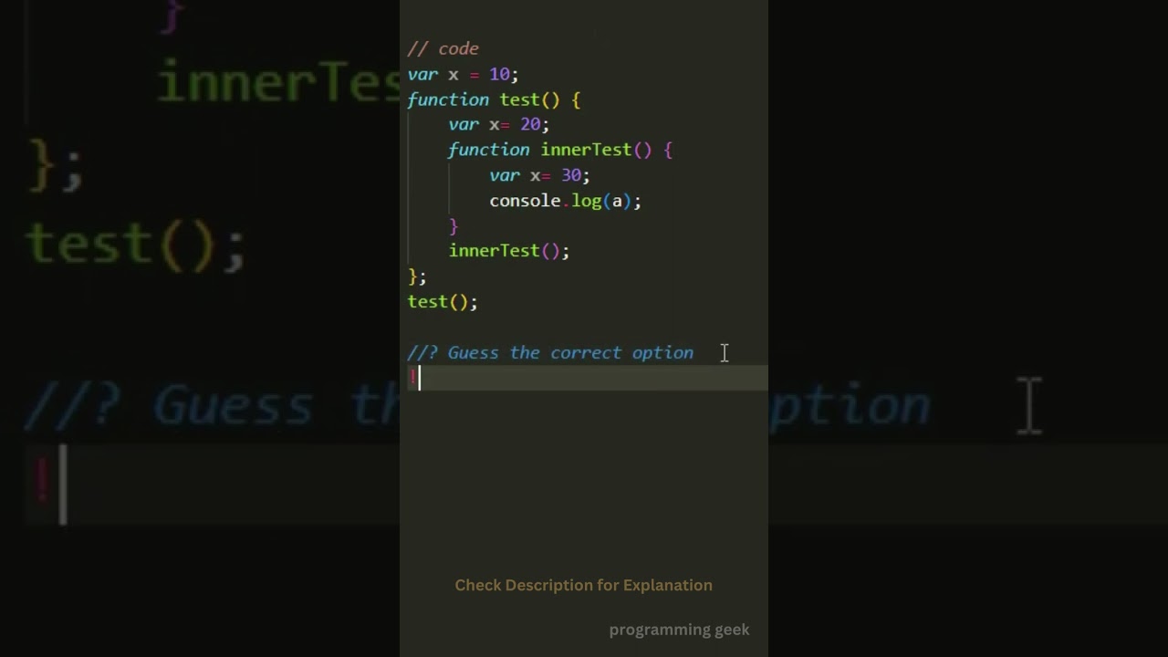 Javascript Quiz: How Well Do You Know function scope in JS #programming #javascript #coding #quiz