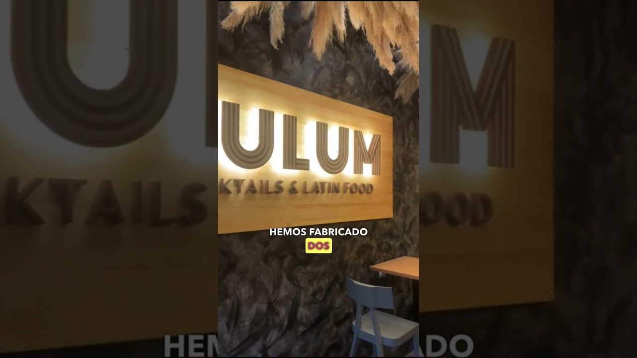 Signs manufactured for a restaurant located in Madrid 📍