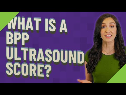What is a BPP ultrasound score?