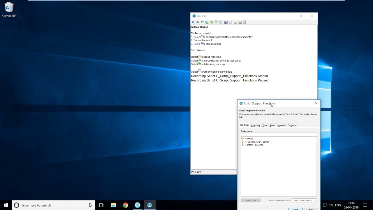 Script Support Functions