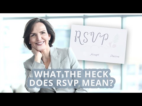 What does regrets only mean on a invitation