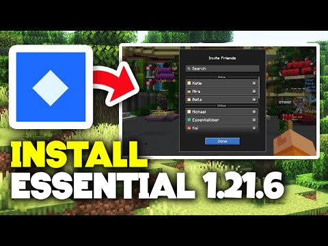 How to Download & Install the Essential Mod for Minecraft 1.21.6 (Free World Hosting)