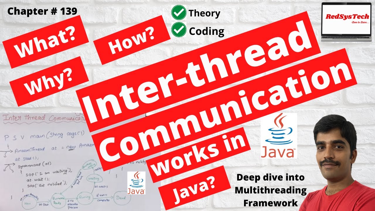 # 139 Inter-thread Communication in Java | Java - Interthread Communication | Java|code | RedSysTech