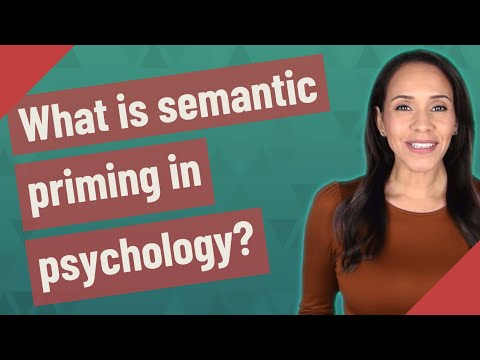 What is semantic priming in psychology?