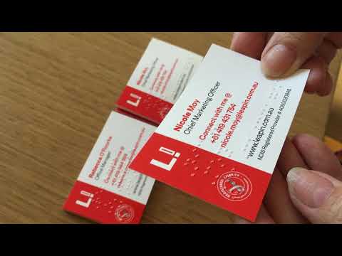 Braille Business Card Printing