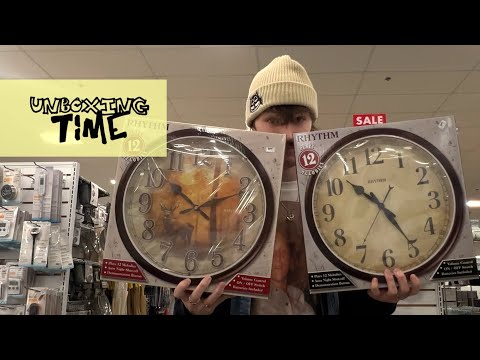 Rhythm Clocks At The Department Store! | Unboxing Time(開梱時間)