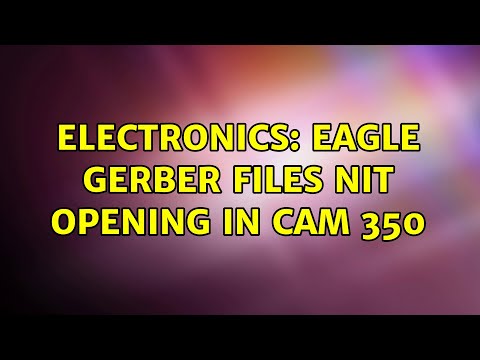 Electronics: EAGLE GERBER files nit opening in CAM 350