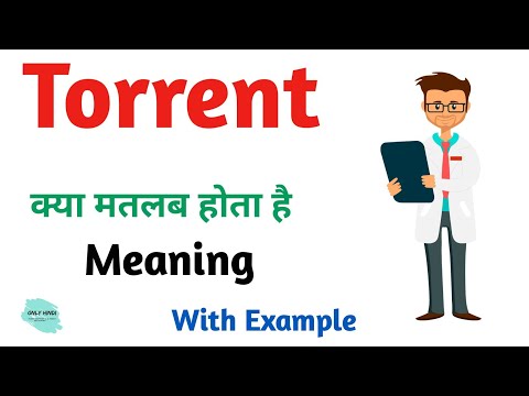 Torrent meaning in hindi | Torrent Ka Kya Matlab hota hai | Daily use English words