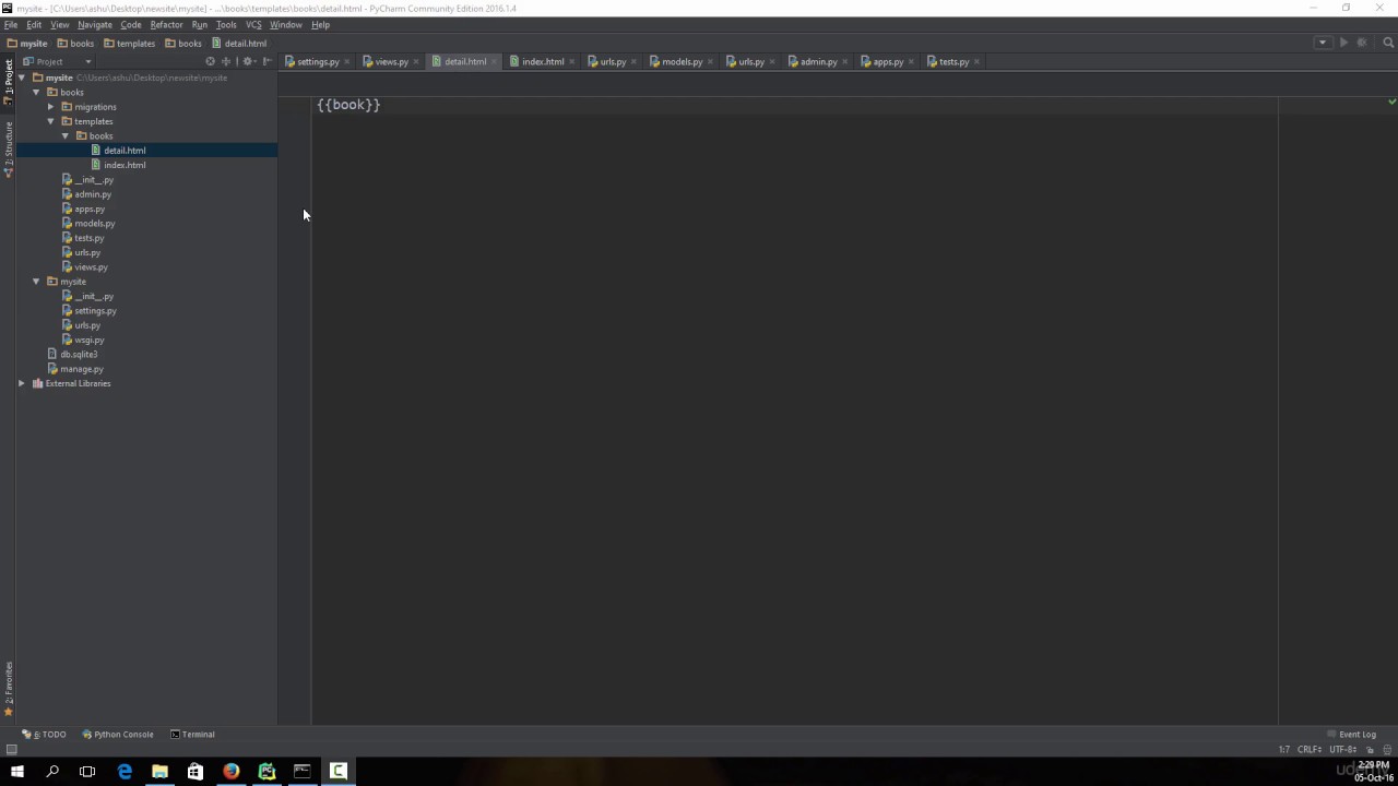177 Django tutorial 17 Designing The Detail View