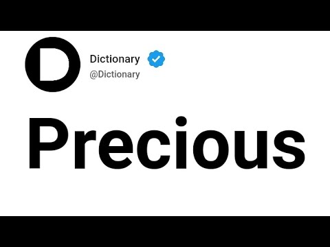 Precious Meaning In English
