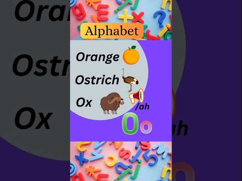 Letter O Vocabulary for kids | English Words Starting with O| Learn Alphabet | Fun Phonics #abc