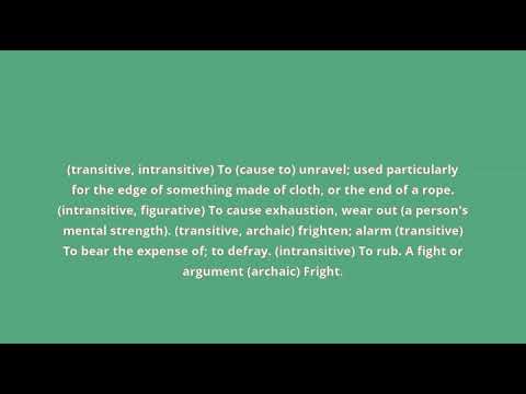 what is the meaning of fray