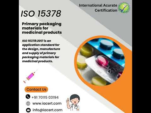 ISO 15378, ISO 15378 Certification Services in India