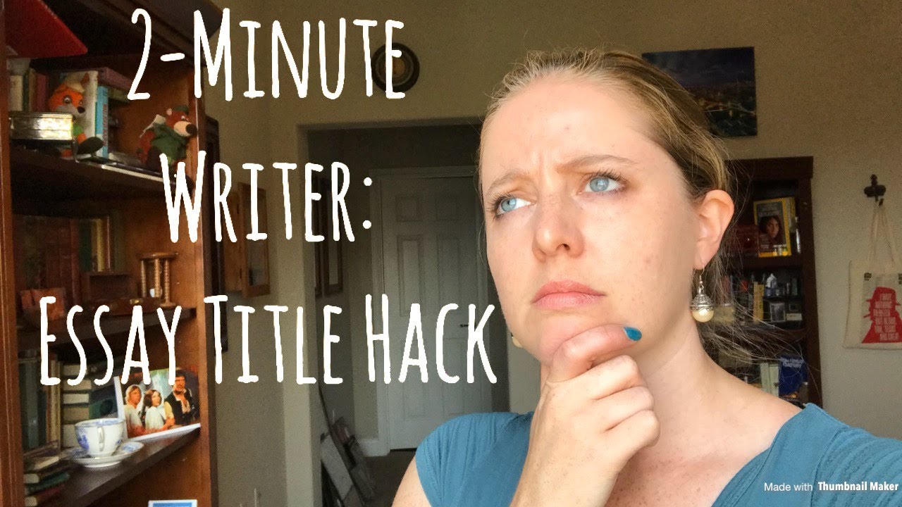 Penulis 2 Menit: Peretasan Judul Esai