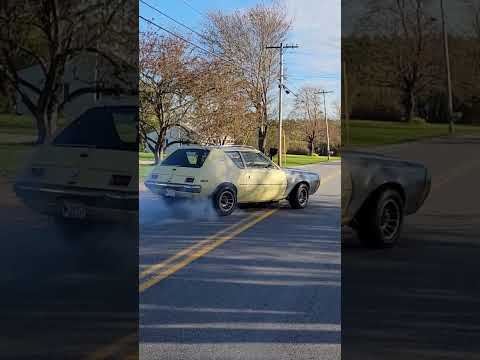 71 Gremlin burnout #burnouts #amc #gremlin #cars #burnoutcars #drifty #automobile