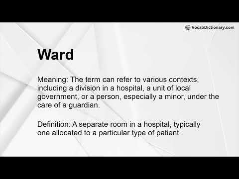 Ward Meaning