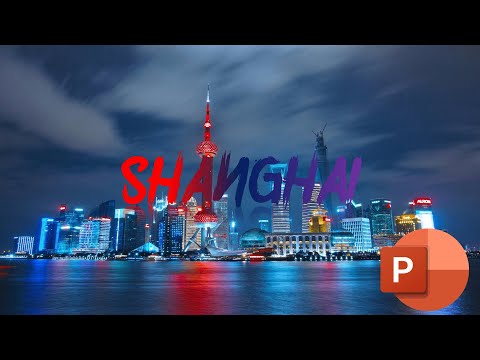 How to Create Power Point Presentation Template tutorial about Shanghai present template 168