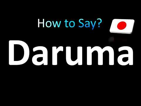 How to Pronounce Daruma (correctly!)