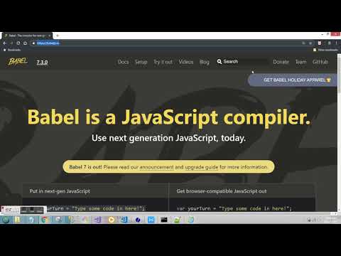 Babel Javascript Transpiler and React.js