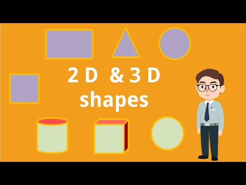 2D and 3D shapes | Edges, vertex, faces | for kids | kindergarten