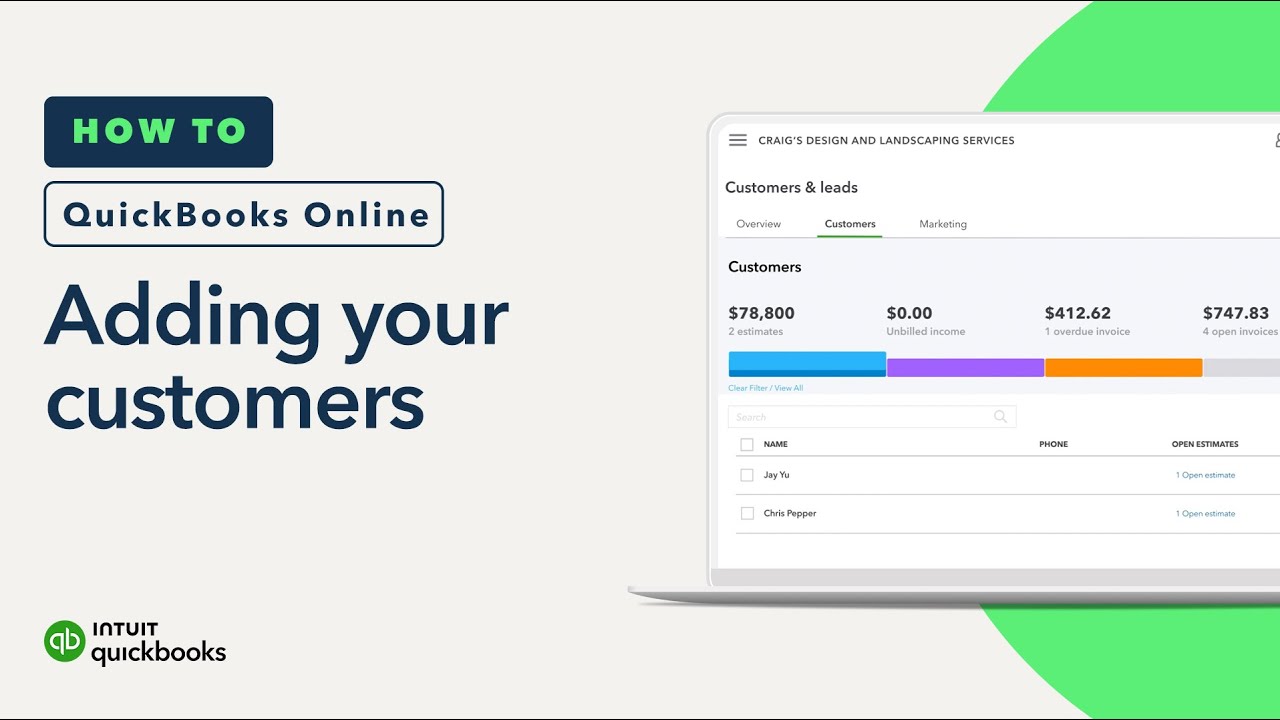 How to add customers in QuickBooks Online