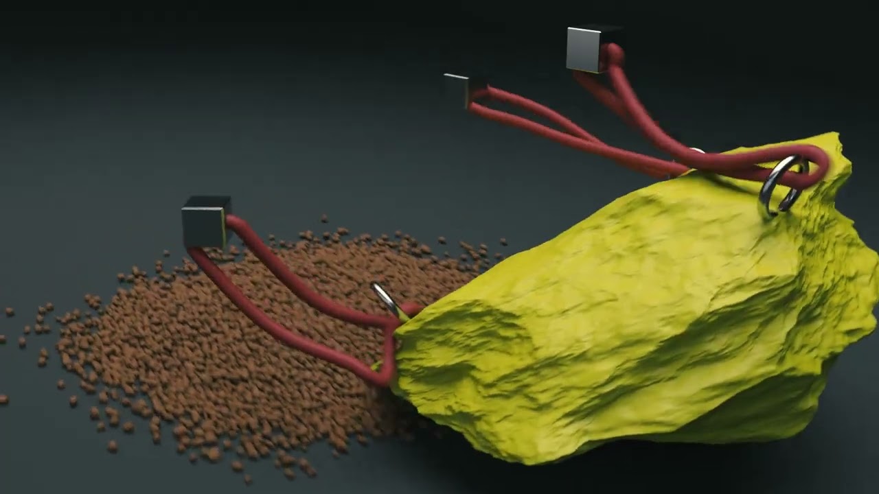 Scene test - Driven by Ropes. 3DS Max and tyFlow