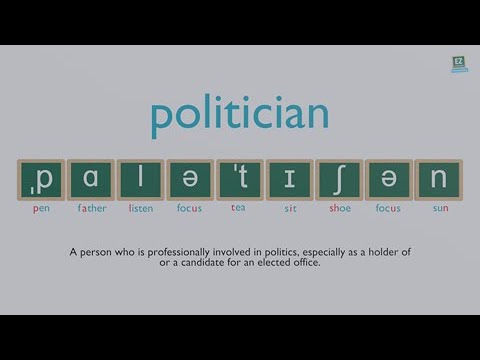 How to pronounce politician ?