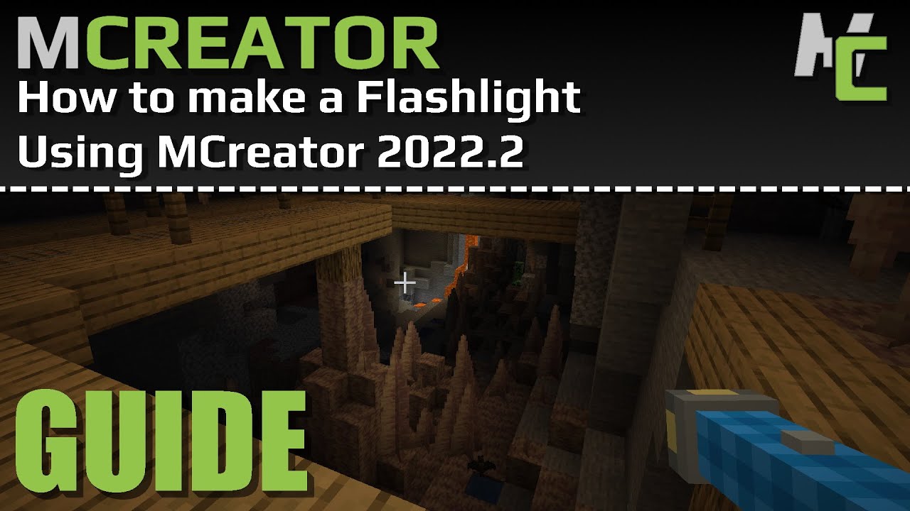 MCREATOR: How to make a flashlight | 2022.2