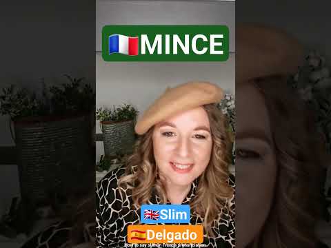 🇬🇧SLIM in French🇪🇸DELGADO en frances🇫🇷MINCE