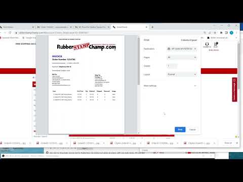 How To Print An Invoice