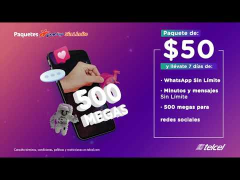 Telcel | Campañas Publictarias | Prepago | Paquetes Amigo Sin Límite | $50