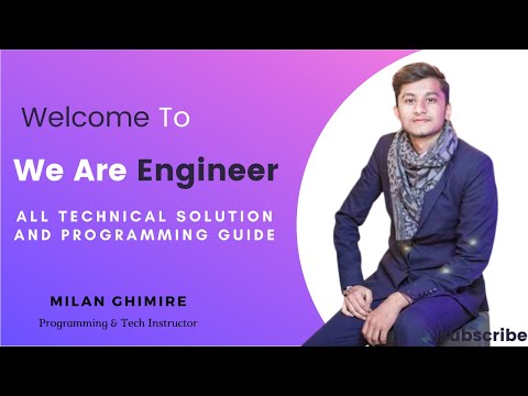 Welcome To We Are Engineer | All Technical Solution And Programming Guide | We Are Engineers
