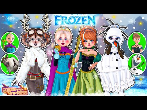 Buying Iconic FROZEN Themes in DRESS to IMPRESS...!!! OUTFIT HACKS to WIN