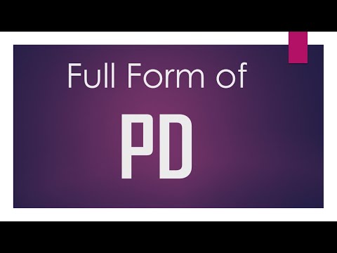 Full form of PD-Medical Terms