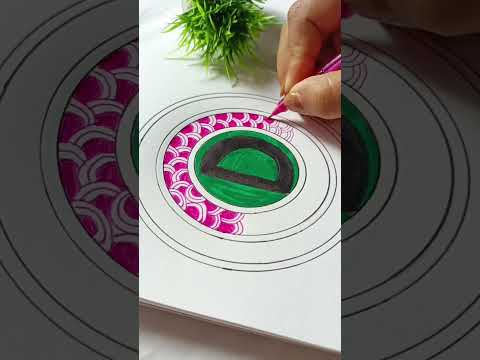 Alphabet D Mandala Art π«β¨π #shortvideo #alphabet #shortsfeed #video