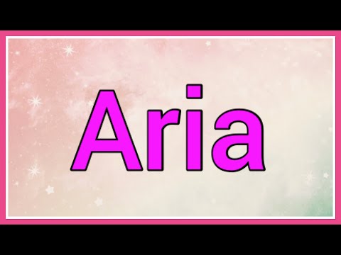 Aria | Name Origin Variations