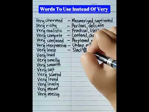 Words to use instead of very
