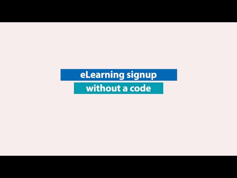eLearning Signup Without a Code