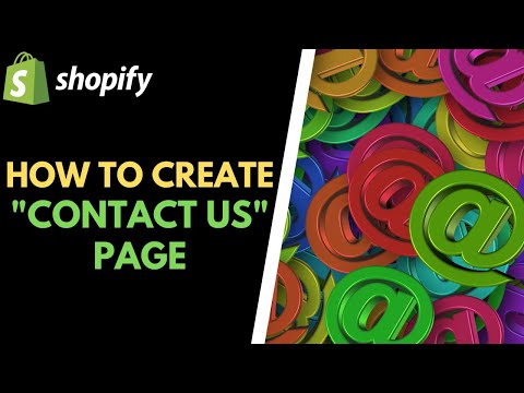 Shopify: How to Create a Contact Us Page / Form