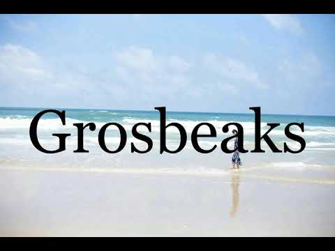 How To Pronounce Grosbeaks🌈🌈🌈🌈🌈🌈Pronunciation Of Grosbeaks