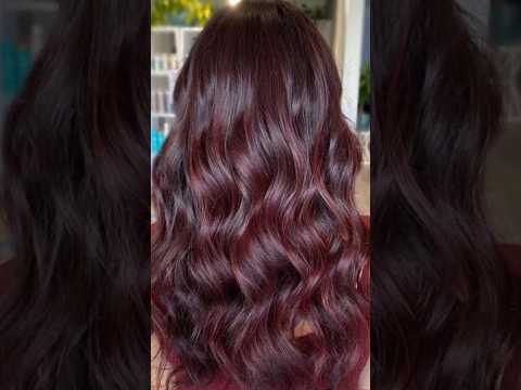 Burgundy Hair coloring with henna mehandi| Natural hair colour at home #shorts #burgundy #henna #fyp